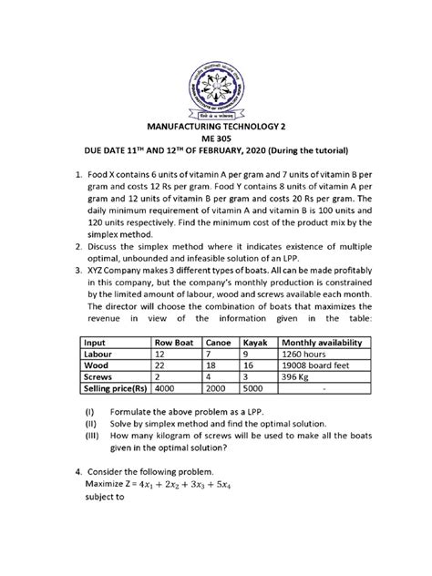 Assignment 2 Me 305 Pdf