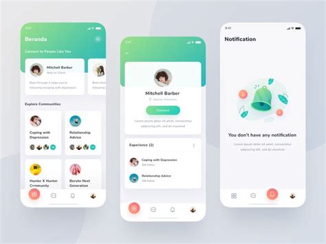 Community App Exploration Mobile App Design Inspiration Ios App