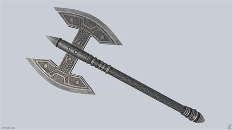 Fantasy Axe Collection 3d Model Turbosquid 2386219