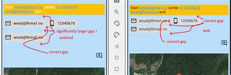 Wrap Runspacing Is Not Shown The Same Way In Android Vs Web · Issue
