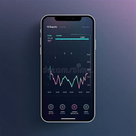 The Phone Screen Displays Various Graphs That Can Display Data And Statistics In Graph Form To
