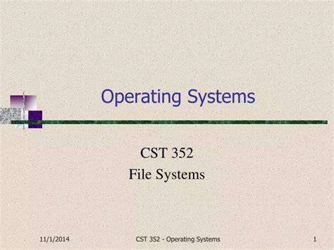 PPT Operating Systems PowerPoint Presentation Free Download ID