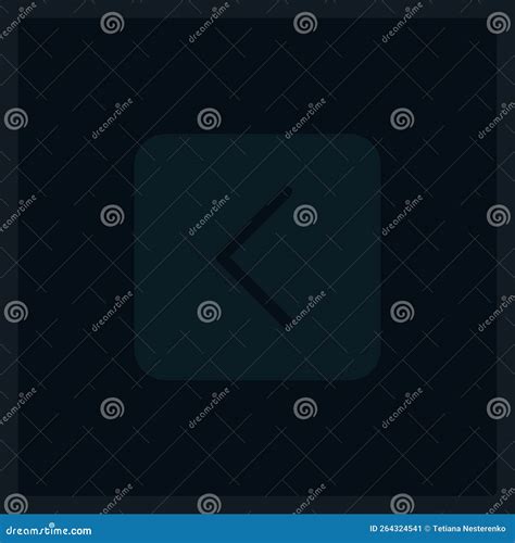 Disabled Back Direction Ui Element Template Stock Vector Illustration