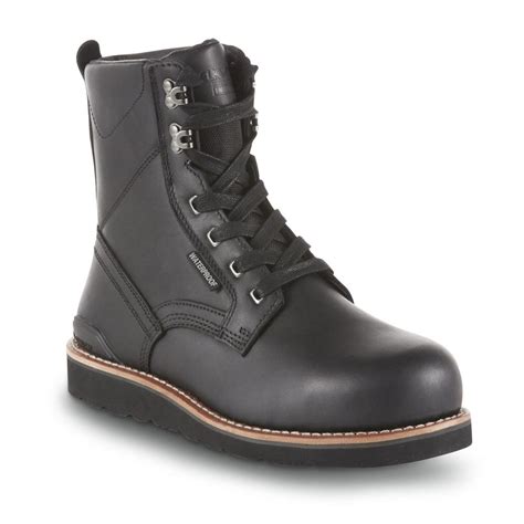 Elk Woods Mens Luke Steel Toe Work Boot Black