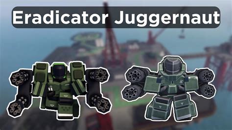 Tdx Eradicator Vs Eradicator Juggernaut Roblox Youtube
