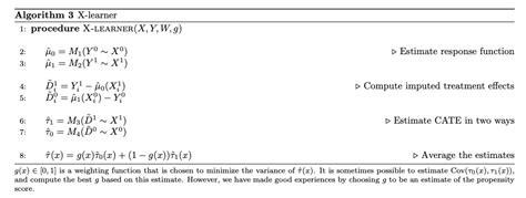 Machine Learning X Meta Learner And The Cate Estimator Cross Validated