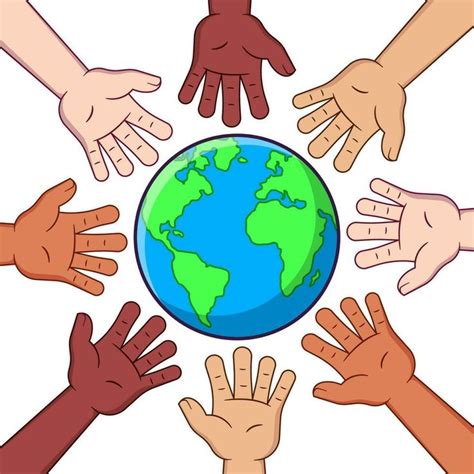 Hands Of Different Colorsworld Cultural Diversity Day Cultural