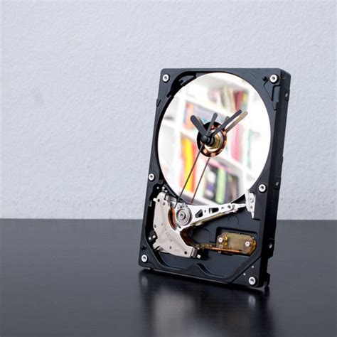 Hard Drive Clock Unique Clock Industrial Clock Birthday Etsy