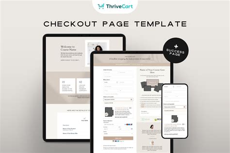 Thrivecart Checkout Template Creative Market