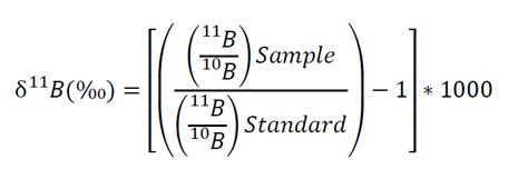 Boron Delta Notation Isobar Science