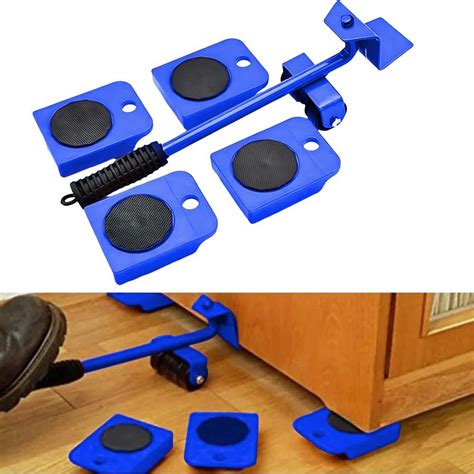 Heavy Duty Furniture Lift Mover Tool Set 360° Rotating Wheels Sliders