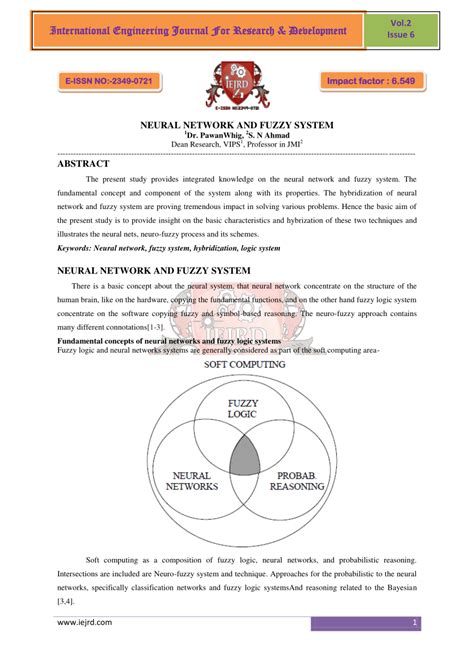 pdf neural network and fuzzy system