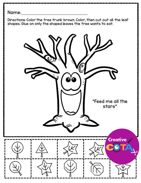 Fall Shape Sorting Activities Your Therapy Source