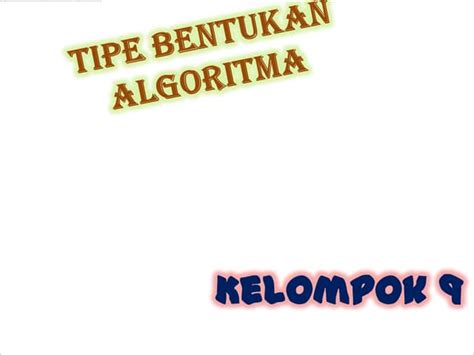Konsep Dasar Algoritma Ppt