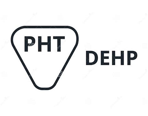 Contains Or Presence Of Phthalates Bis Symbol Stock Vector