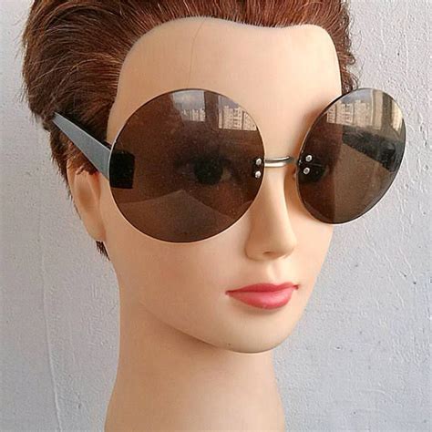 Vintage Round Sunglasses Beautiful Oversized Eyeglasses Frame Round