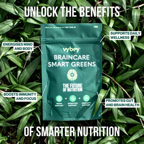 Braincare Smart Greens Pouch Vybey Au Braincare Nutrition