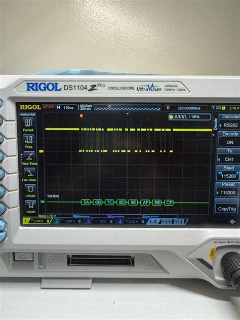 Embeddedsystems Uart Rs232 Debugging Oscilloscope