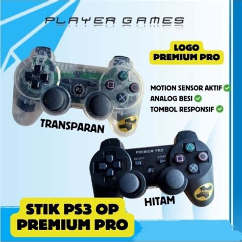 Jual Stik Ps3 Op Hitam Premium Pro Motion Sensor Gyro Axis Shopee