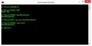 Basics Of Batch Scripting GeeksforGeeks