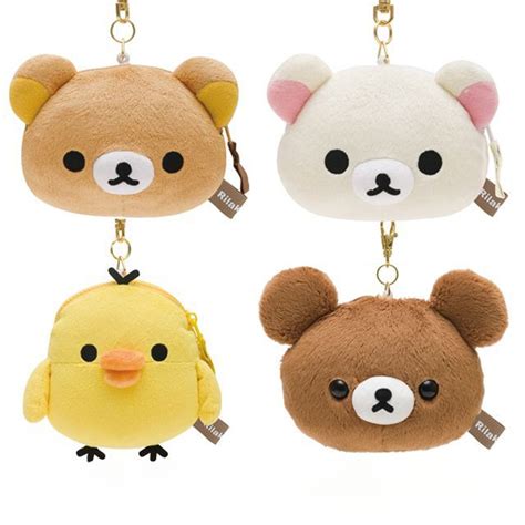 리락쿠마 리락쿠마 마스코트 인형 키링 키홀더 4종류 릴패스케이스 코리락쿠마 키이로토리 위시버킷