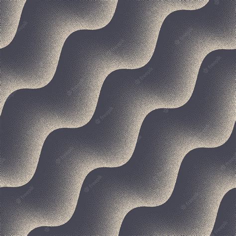 Premium Vector Smooth Wavy Layered Structure Dotted Seamless Pattern Vector Abstract Background