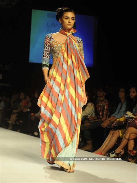 A Model Walks The Ramp For Fashion Designer Debarun Mukherjee On Day 2