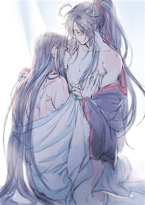 Drenbof Lan Wangji Wei Wuxian Modao Zushi Chinese Commentary Highres 2babes Ahoge Anal