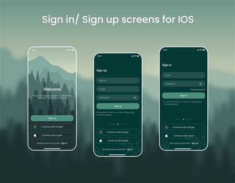 Login Screens For Ios Behance Behance