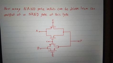 Solved How Many NAND Gate Inputs Can Be Driven From The Chegg Com