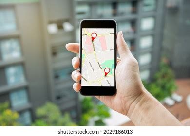Man Hand Holding Smartphone Gps Map Stock Photo 2029186013 Shutterstock