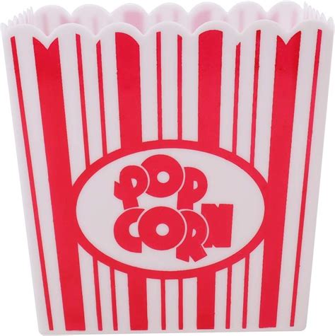 Tebery 30 Pack Plastic Open Top Popcorn Boxes Reusable Popcorn