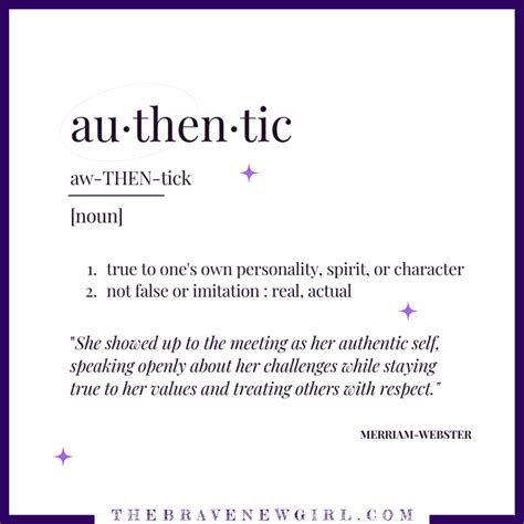 What Does It Mean To Be Authentic • The Brave New Girl