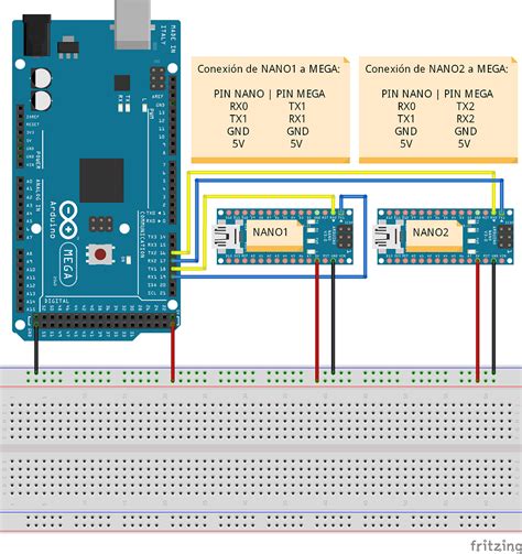 Conectar Un Arduino Mega A Dos Nanos Hardware Arduino Forum