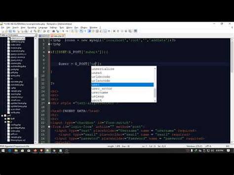 Add Data Using Php And Mysql YouTube