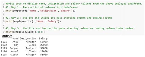 Dataframe Practice Questions With Solutions Part 2 Accessing Dataframe