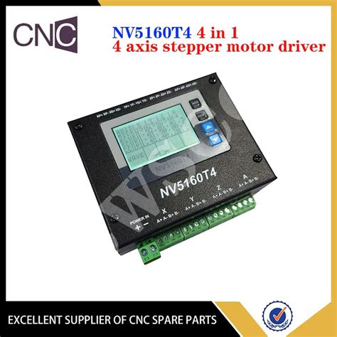 디지털 디스플레이 4 축 2 상 스테퍼 모터 드라이버 4 In 1 컨트롤러 12 48vdc 펄스 주파수 1mhz 256 세분 전류 6a Aliexpress