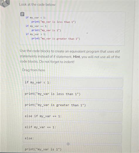 Solved Look At The Code Belowif Myvar