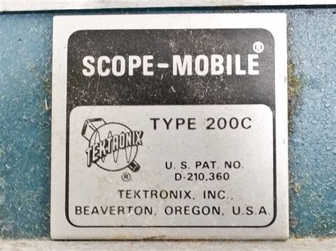 Tektronix 200c Scope Mobile Oscilloscope Mobile Cart