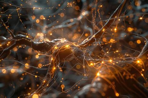 A Digital Representation Of Neural Networks And Th Premium AI Generated Image