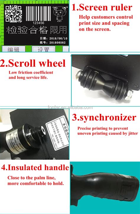 Serial Number Barcode Handheld Inkjet Coding Machine Handjet Printer Digital Printing Machine