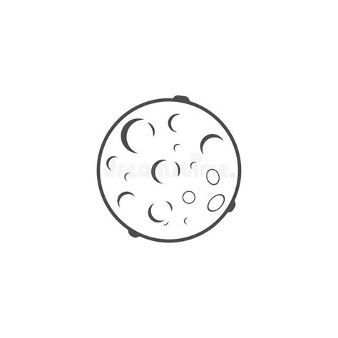 Meteor Icon Logo Design Illustration Template Stock Illustration Illustration Of Moon