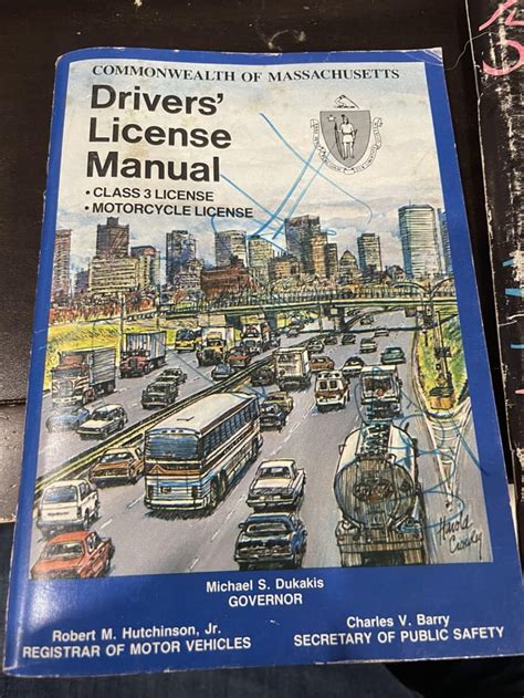 I Found An Old Ma Drivers License Manual From The 80s Its