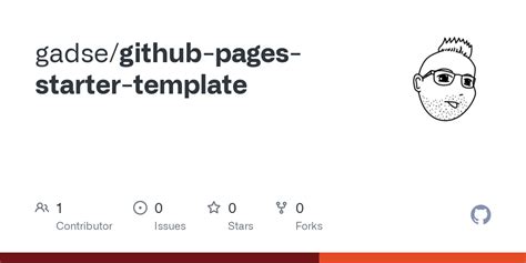GitHub Gadse Github Pages Starter Template