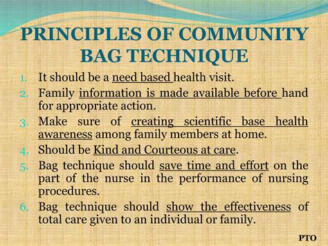 Community Bag Technique Pptx