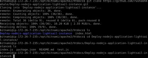 Github Rushabhmahaledeploy Nodejs Application Lightsail Instance