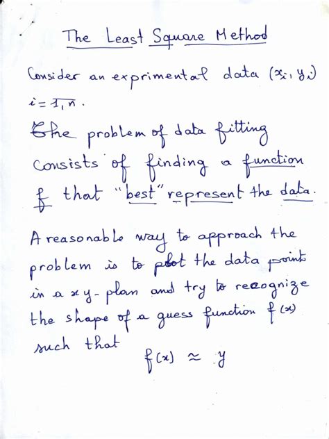 1 1 least square method pdf pdf