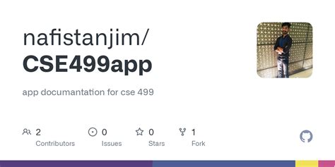 Github Nafistanjim Cse499app App Documantation For Cse 499