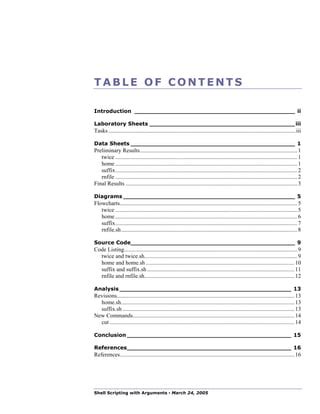 Shell Scripting With Arguments PDF