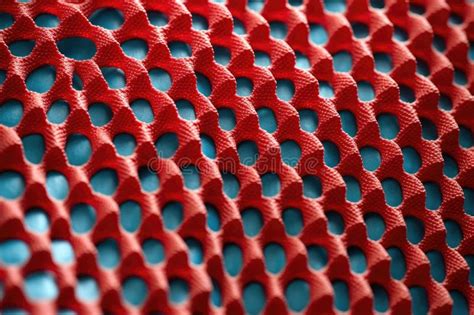 Macro Shot Of Mesh Fabric With Repeated Hexagon Pattern Stock Image Image Of Closeup Detail